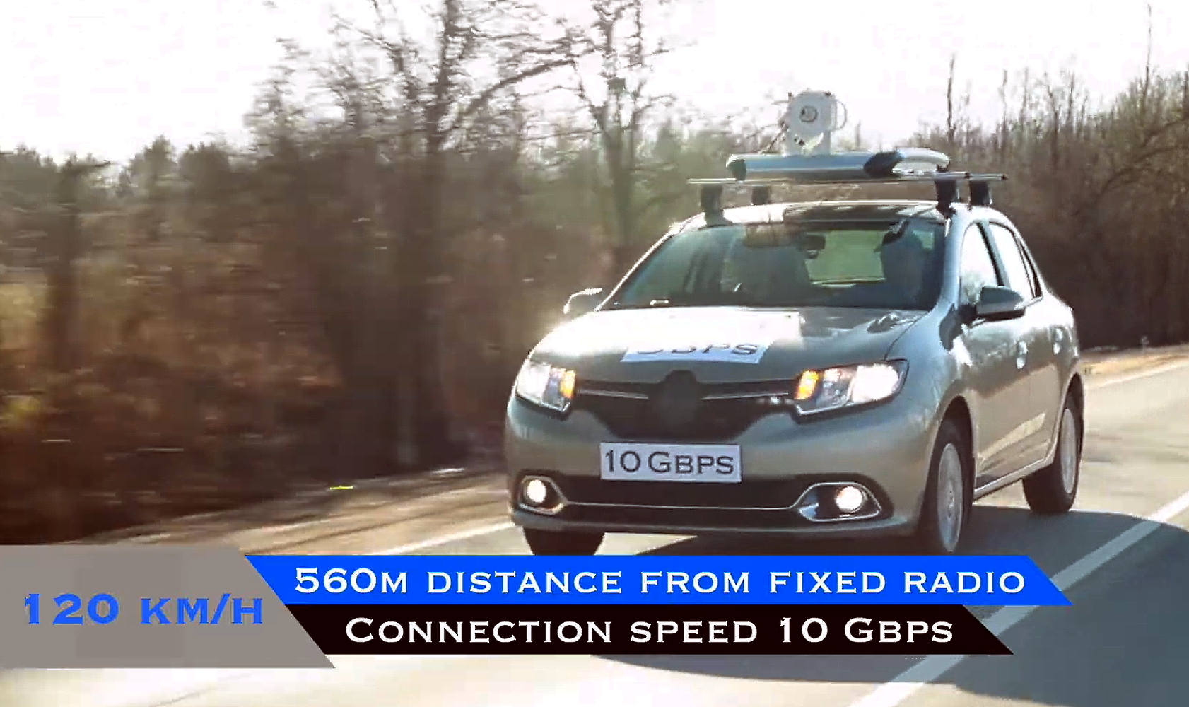 10 Gigabit V2X/V2N Connectivity Car-to-Network Test in the 70-80 GHz E ...